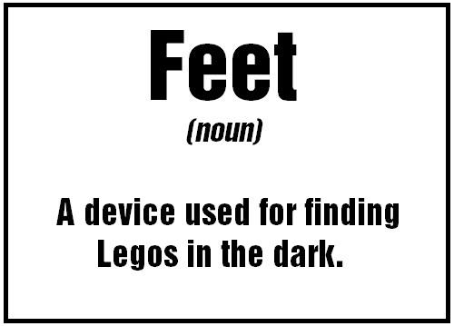 Fun with words: feet