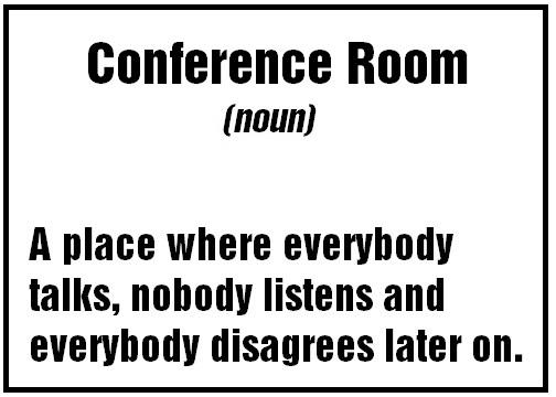 Fun with words: conference room